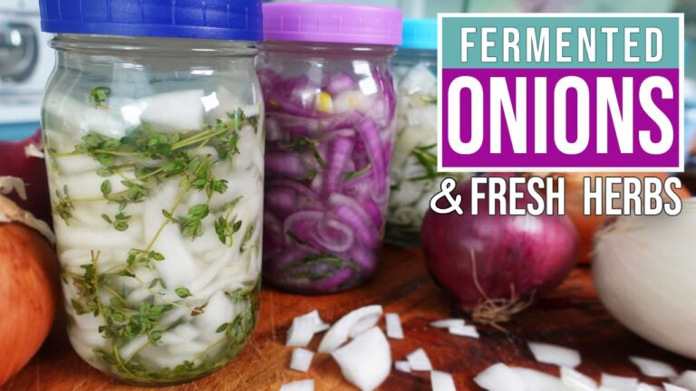 Fermented Onions Recipe with Fresh Herbs: Simple & Delicious - Clean ...
