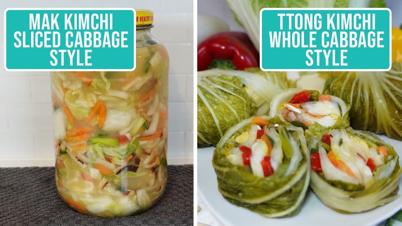 Non-Spicy White Kimchi Recipe: Sliced Cabbage Style - Clean Food Living